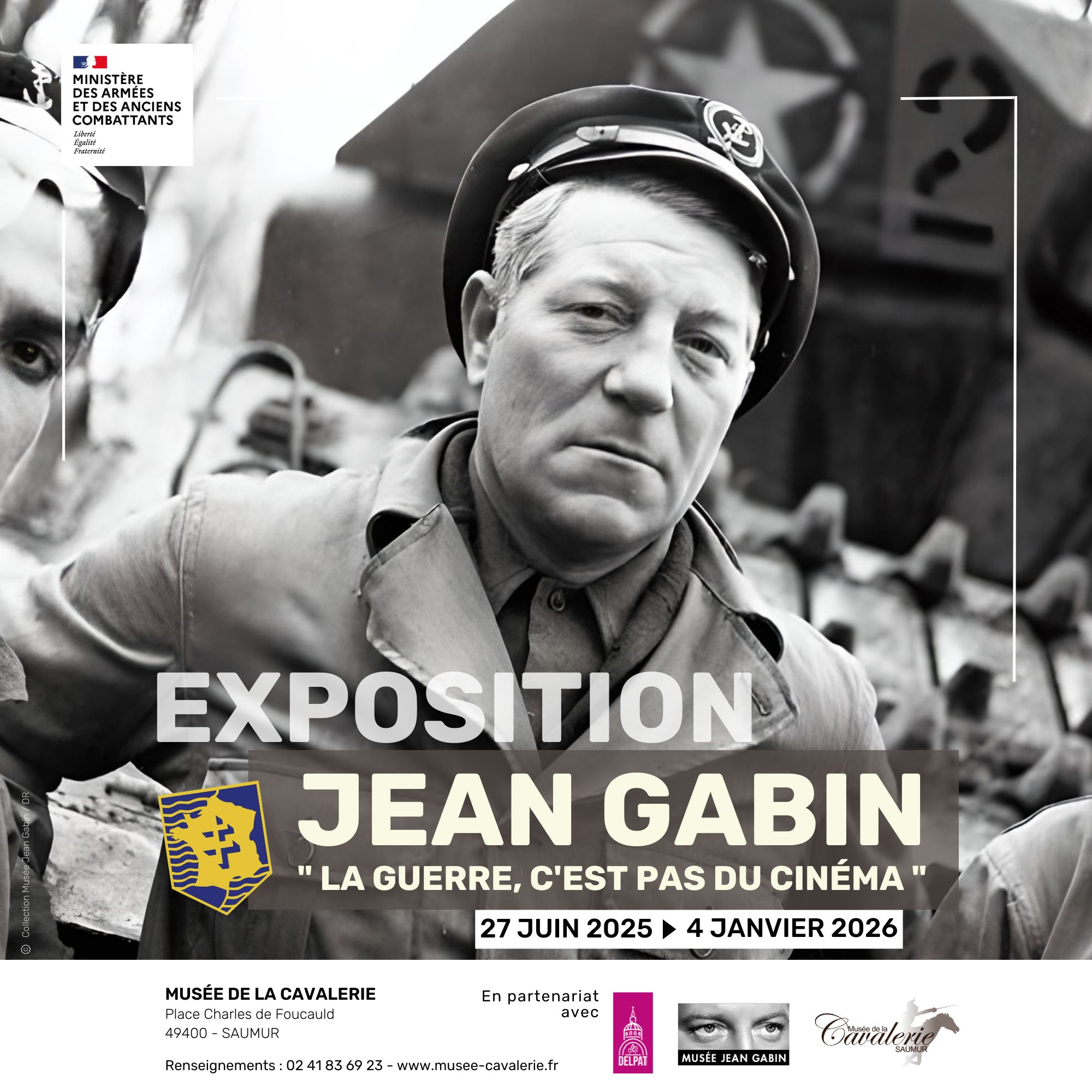 Exposition Jean Gabin "la guerre, c'est pas du cinéma" - Musée de la ...